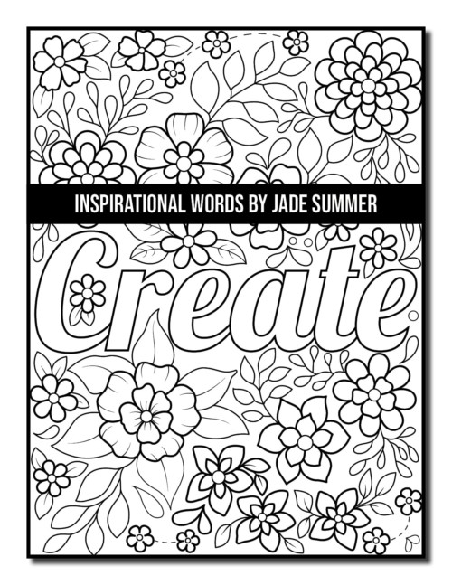 Inspirational Words Coloring Book | Jade Summer