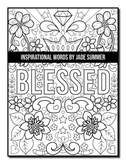 Inspirational Words Coloring Book | Jade Summer