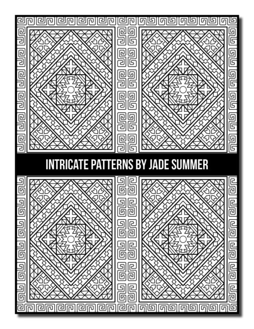 Intricate Patterns Coloring Book | Jade Summer