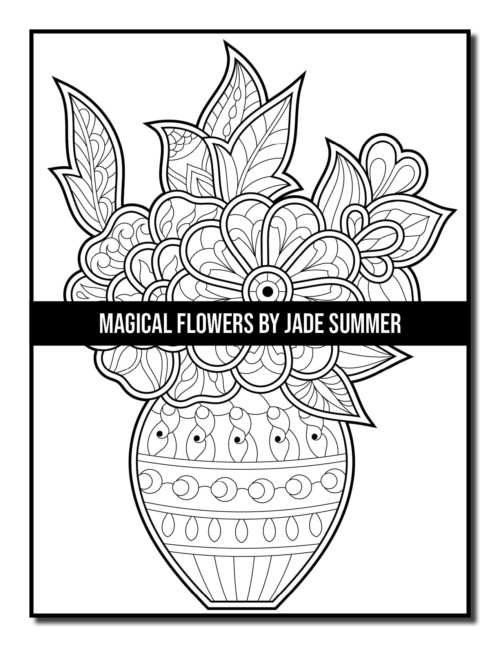 Magical Flowers Coloring Book | Jade Summer