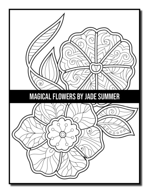 Magical Flowers Coloring Book | Jade Summer