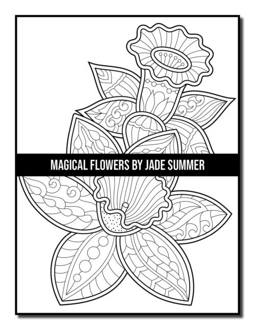 Magical Flowers Coloring Book | Jade Summer