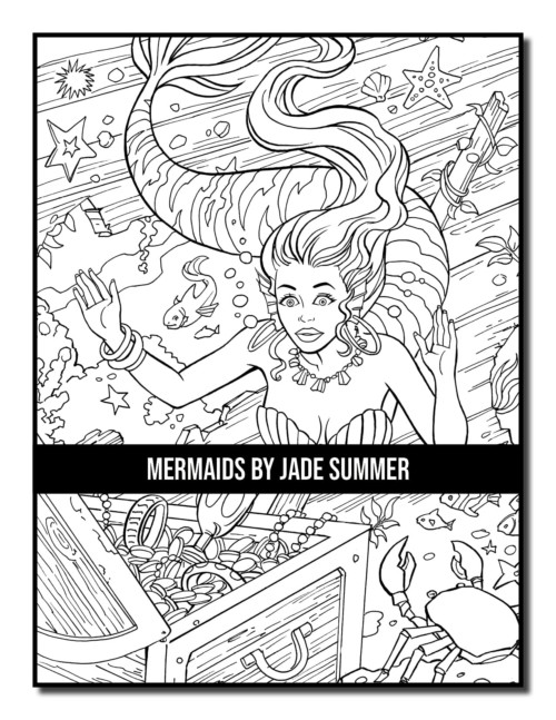 Mermaids Coloring Book – Jade Summer