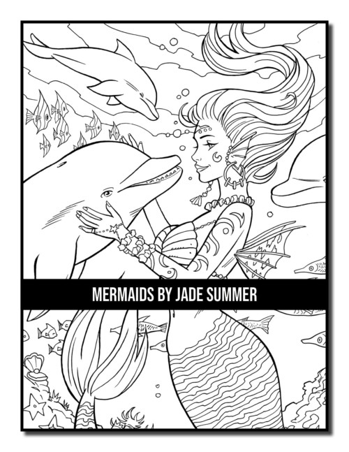 Mermaids Coloring Book – Jade Summer