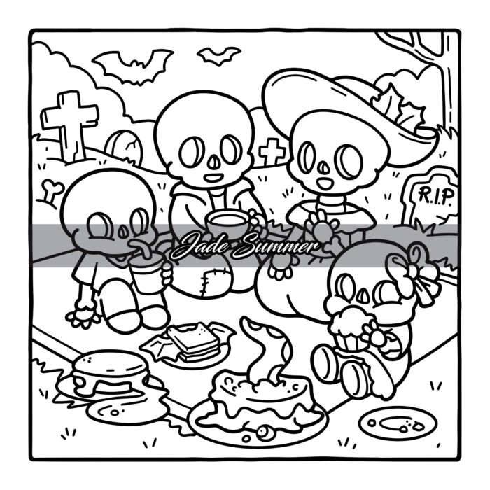 Spooky Moments Coloring Book – Jade Summer