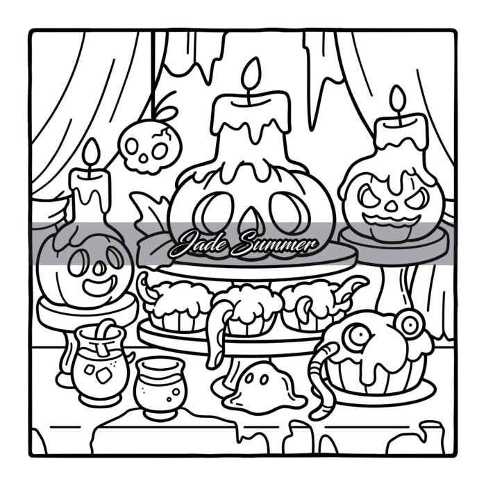 Spooky Moments Coloring Book – Jade Summer
