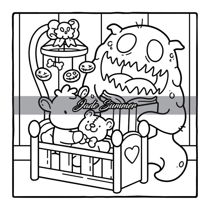 Spooky Moments Coloring Book | Jade Summer