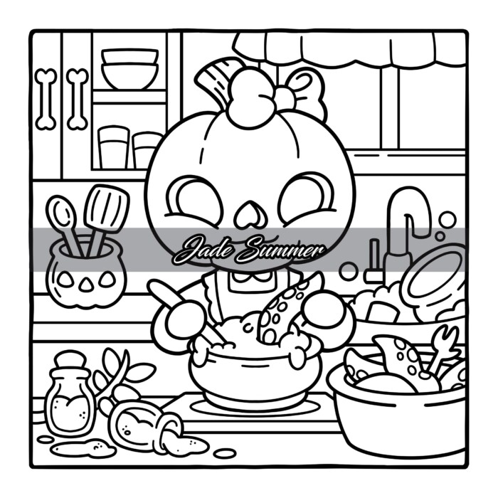 Spooky Moments Coloring Book – Jade Summer