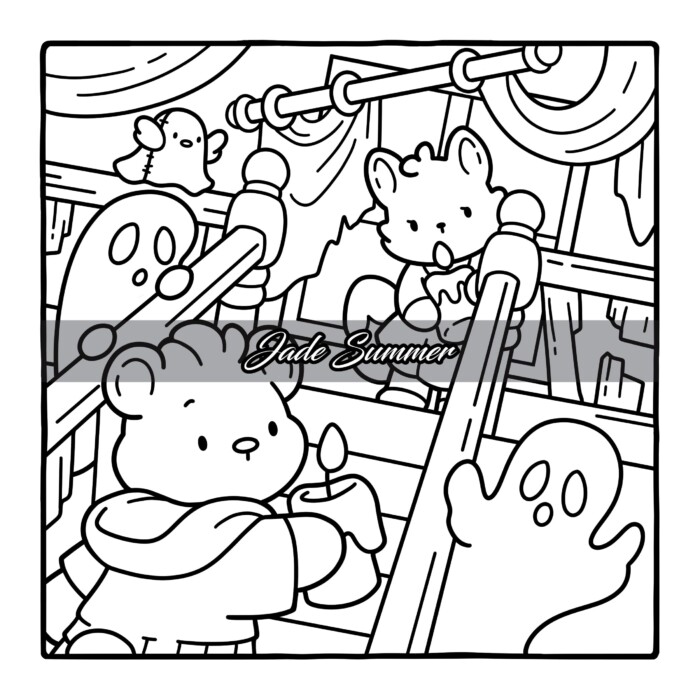 Spooky Moments Coloring Book – Jade Summer