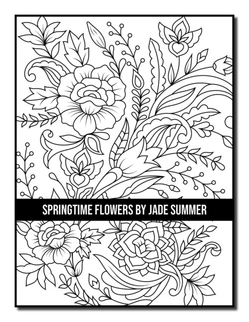 Springtime Flowers Coloring Book | Jade Summer