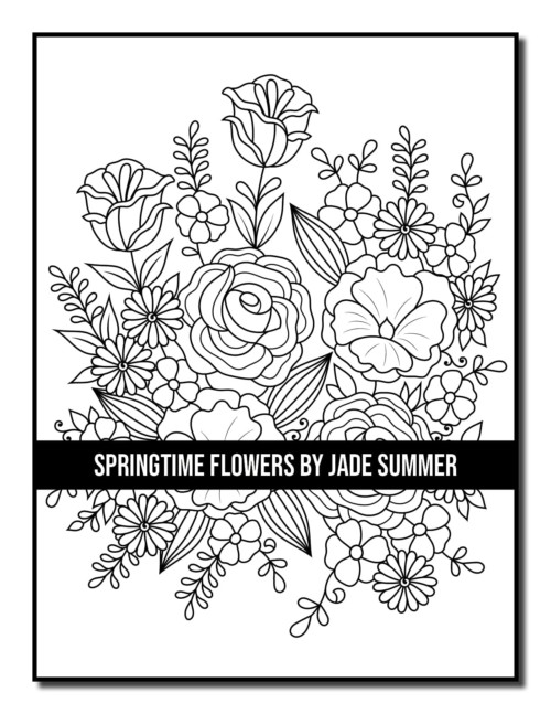 Springtime Flowers Coloring Book | Jade Summer