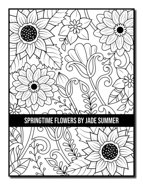 Springtime Flowers Coloring Book – Jade Summer