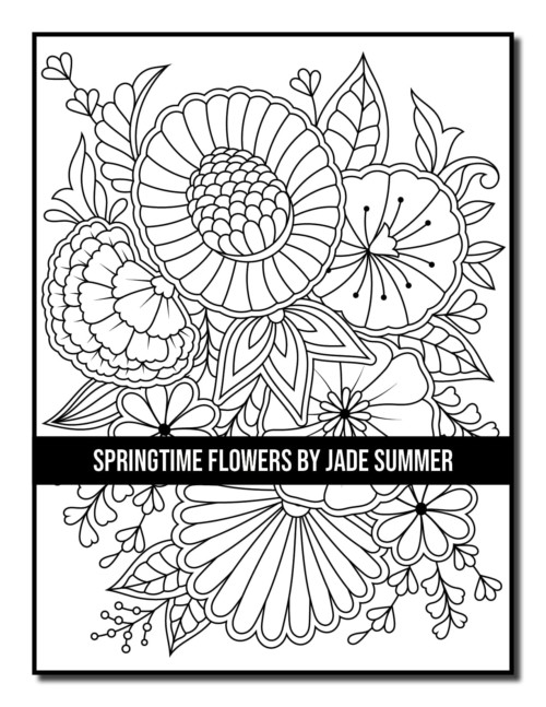 Springtime Flowers Coloring Book | Jade Summer