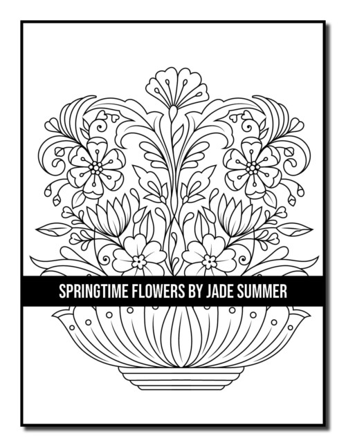 Springtime Flowers Coloring Book | Jade Summer