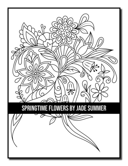 Springtime Flowers Coloring Book – Jade Summer