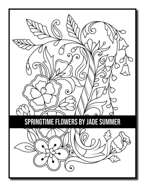 Springtime Flowers Coloring Book | Jade Summer