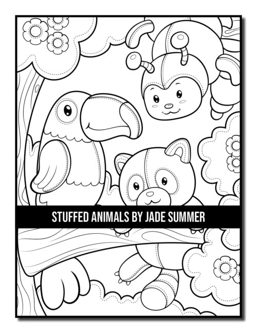 Stuffed Animals Coloring Book – Jade Summer
