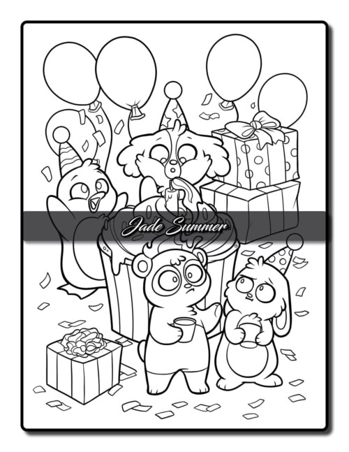 Tiny Animals Coloring Book – Jade Summer