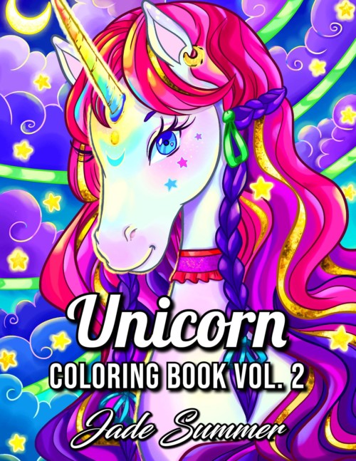 Unicorn Coloring Book – Volume 2 – Jade Summer